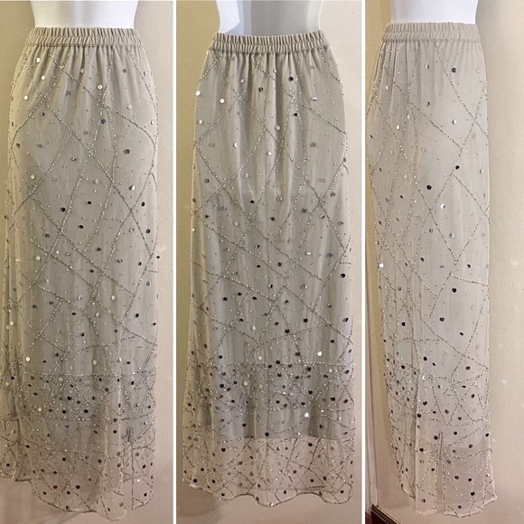 Ashro | Skirts | Ashro Embellished Maxi Skirt | Poshmark